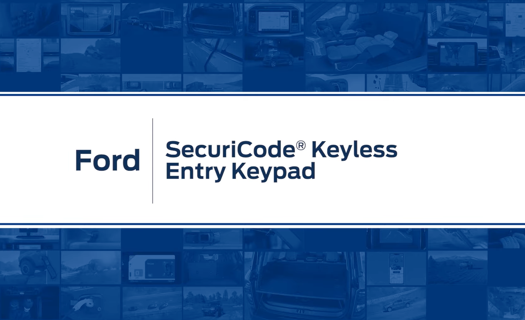 Ford SecuriCode Keyless Entry Keypad Mullinax Ford Blog