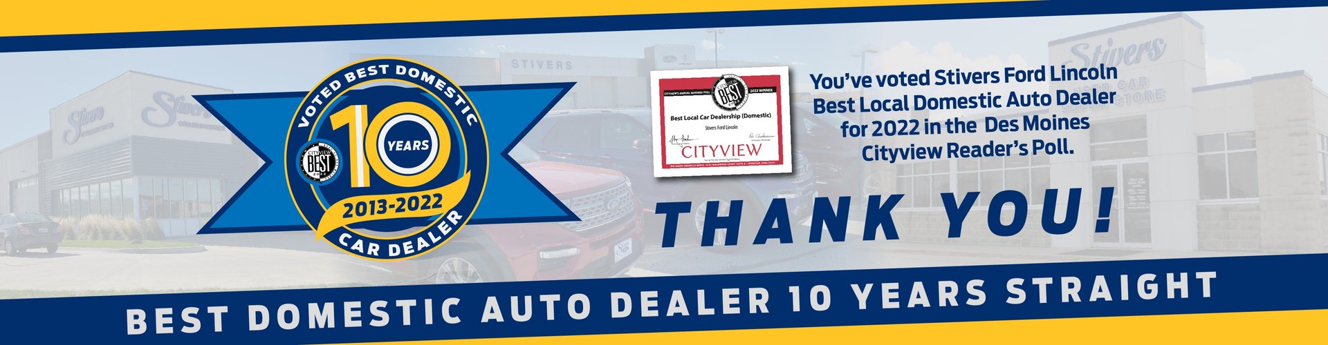 Stivers Ford Is Your #1 Des Moines Ford Dealer
