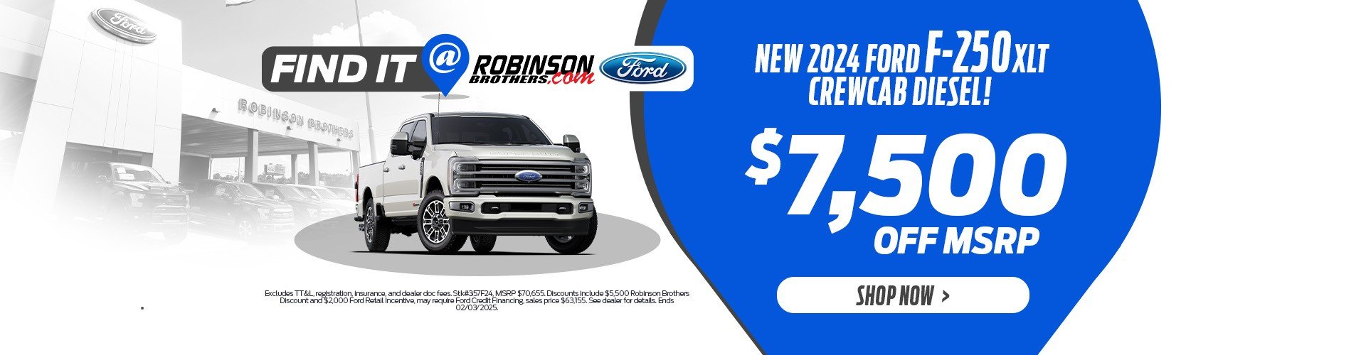 #1 Volume Baton Rouge Ford Dealer – Robinson Brothers Ford