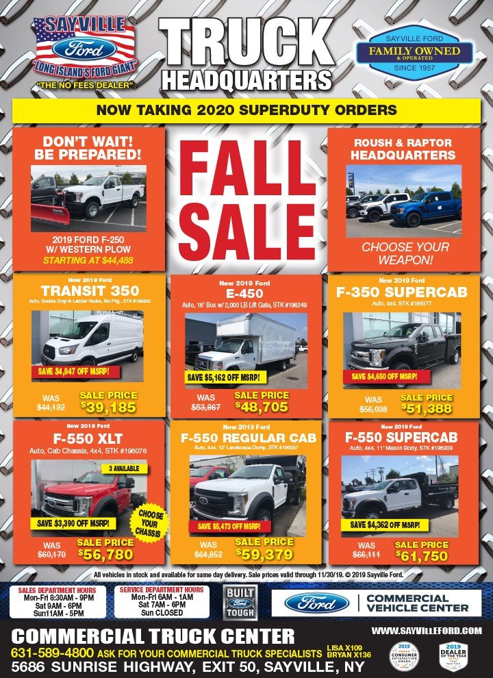 Find Commercial Specials Here | Sayville Ford, My NY Ford Dealer