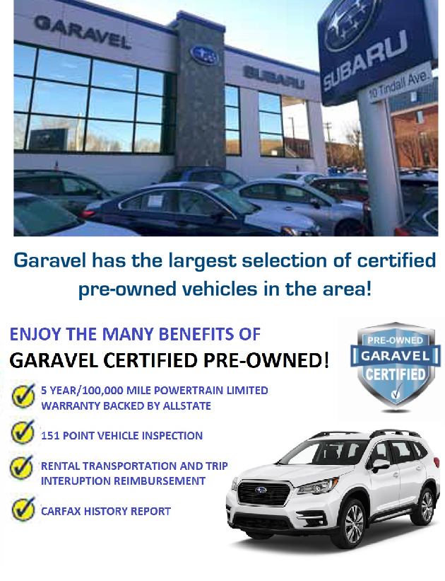 Why Buy from Garavel Subaru?