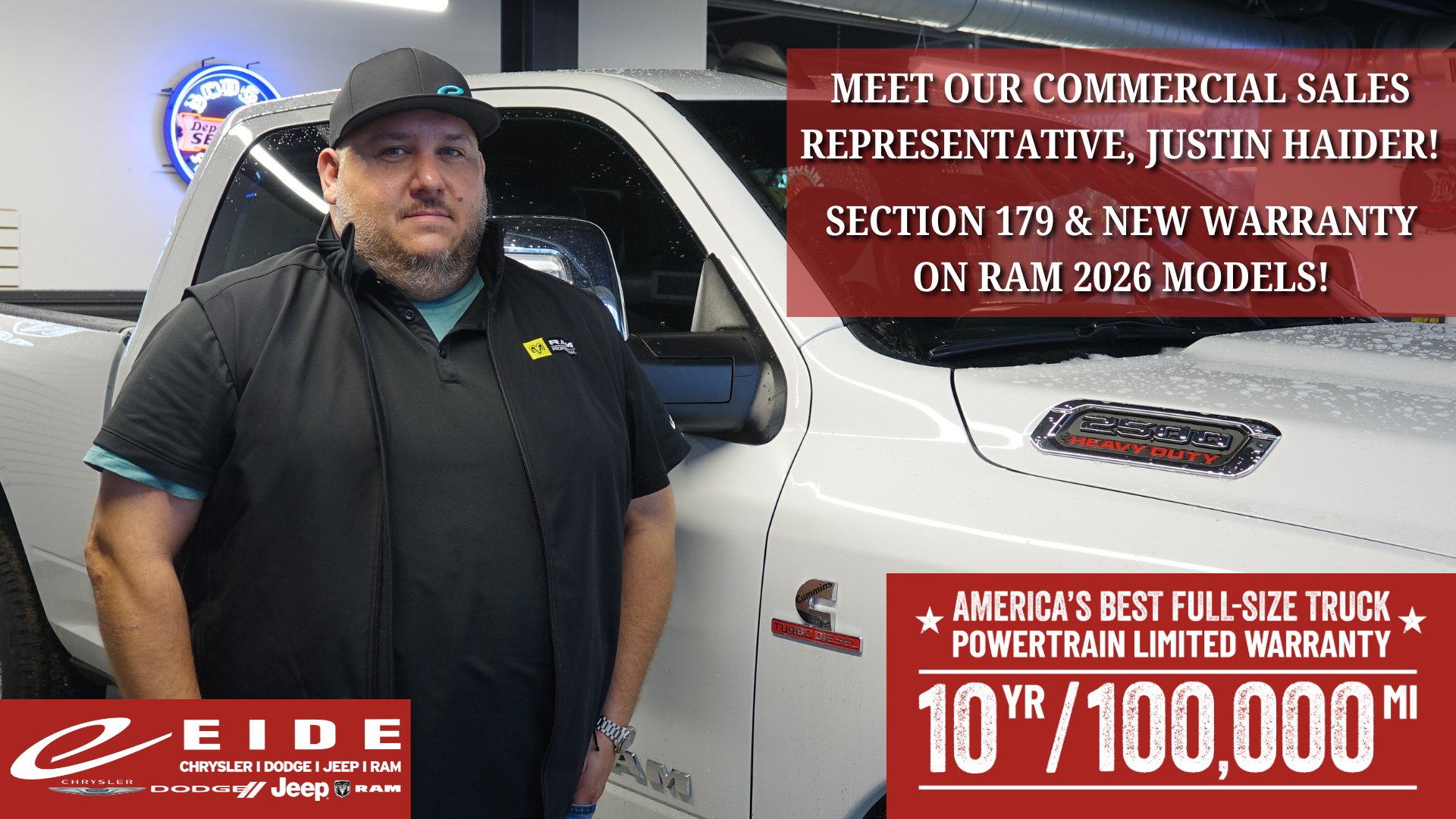 Justin Haider - Warranty - Section 179 | Eide Chrysler Blog