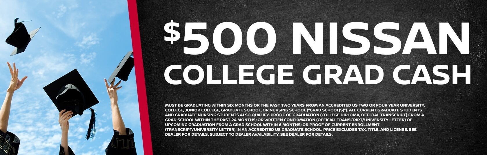 Hudson Nissan of North Charleston College Grad Program
