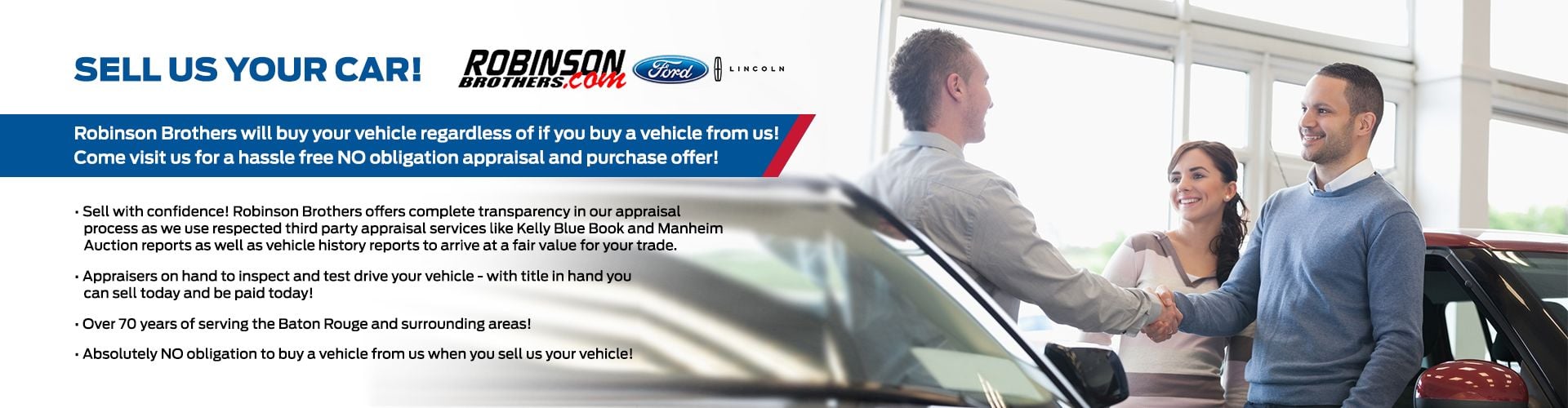 #1 Volume Baton Rouge Ford Dealer – Robinson Brothers Ford